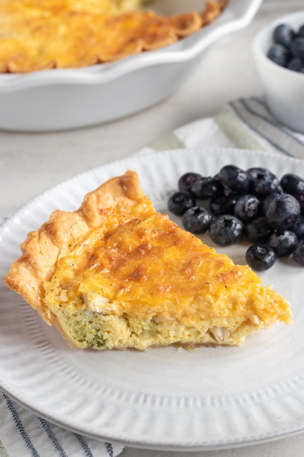 Broccoli, Cheddar, and Chicken Quiche - FIXED on FRESH