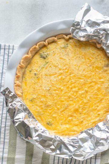 Broccoli, Cheddar, and Chicken Quiche - FIXED on FRESH